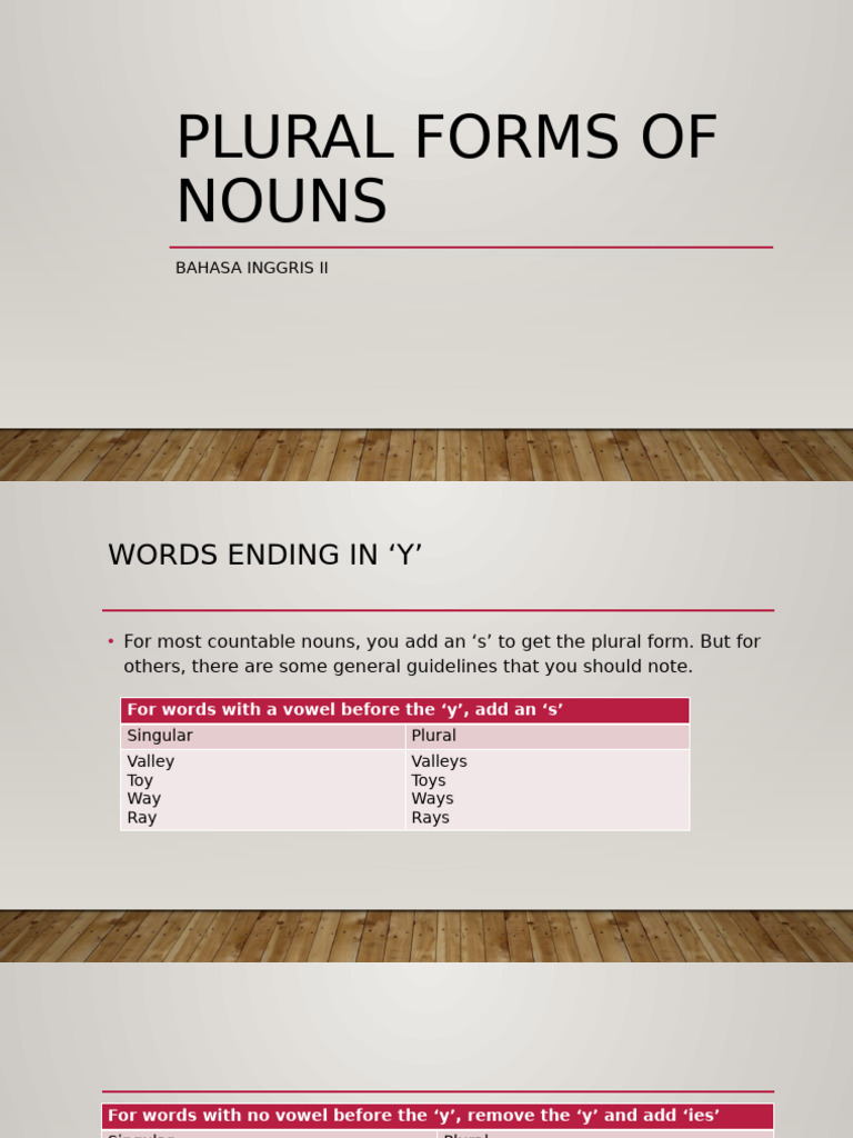 Plural Forms of Nouns | PDF