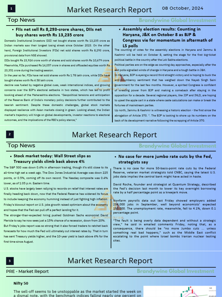 Market Research Report 08.10.2024 | PDF | Economies