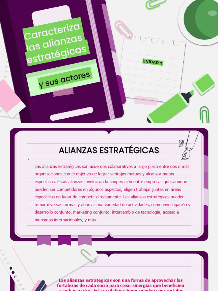 Caracteriza Las Alianzas Estrategicas | PDF | Logística | Proyecto conjunto