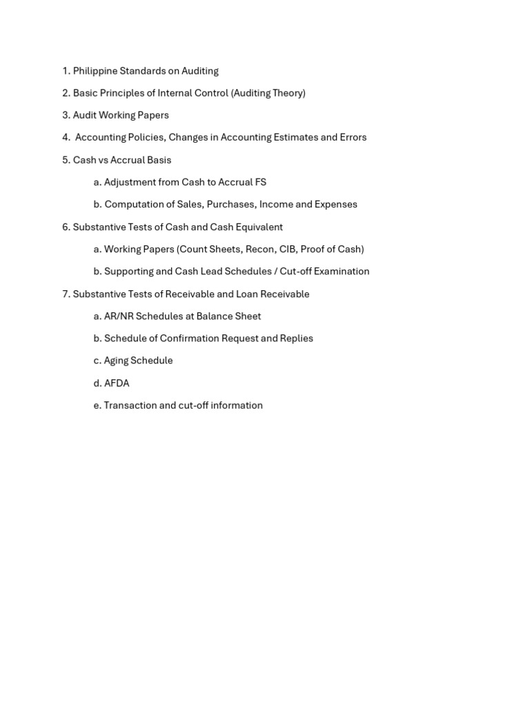 Philippine Standards On Auditing | PDF | Finance & Money Management