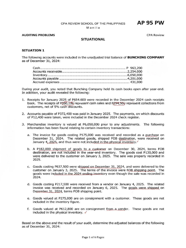 Annotated Aud Cpar PW | PDF