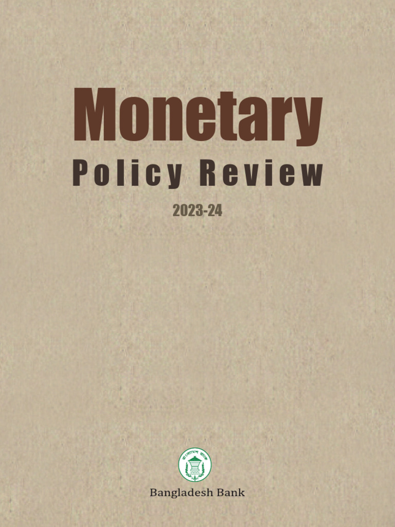 Monetary Policy Review 2023-24 | PDF | Monetary Policy | Inflation