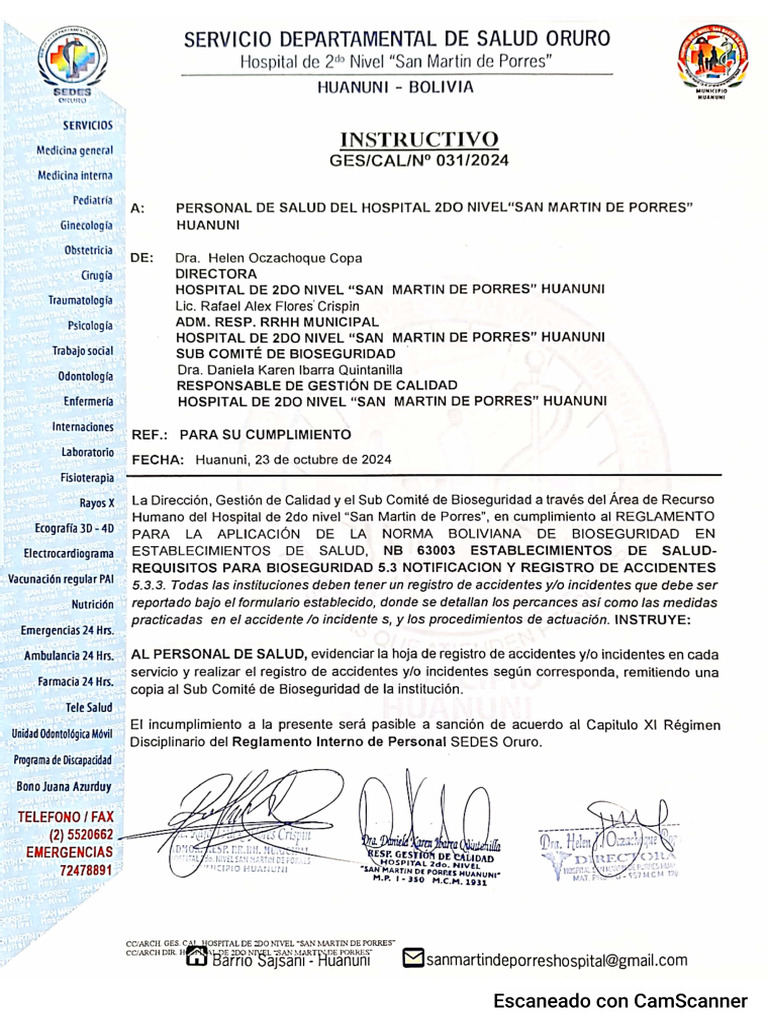 Instructivo n31 | PDF