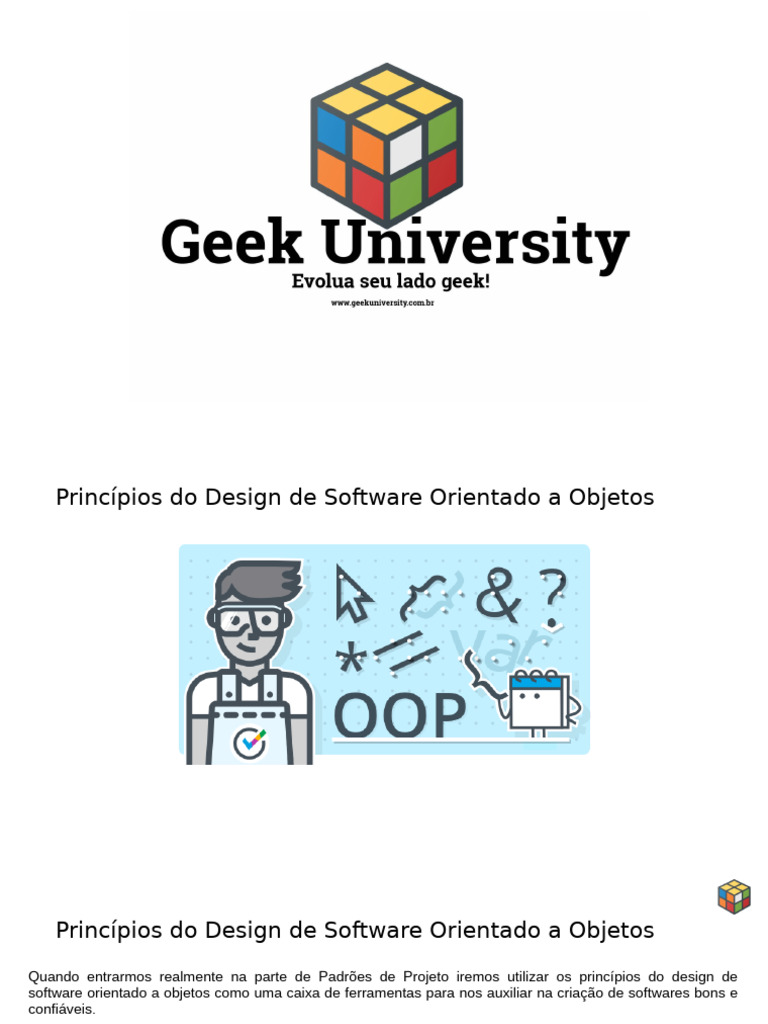 04 Principios Do Design de Software Orientado A Objetos | PDF | Classe ...