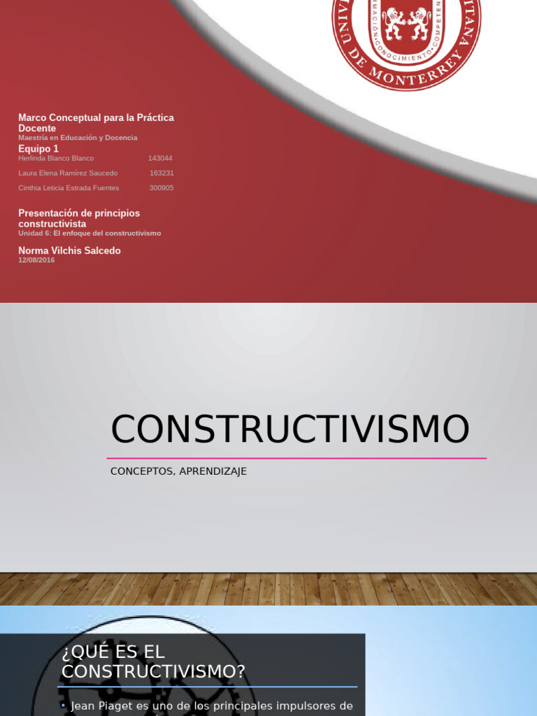 Constructivismo | PDF | Constructivismo (filosofía de la educación) | Aprendizaje