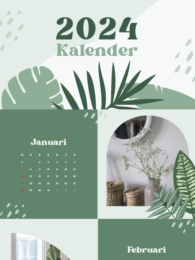Pastel Simple Minimalis Kalender 2024 | PDF