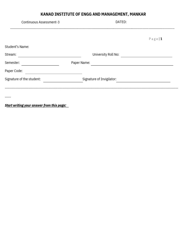 CA3 Answer Script | PDF | Career & Growth | Business