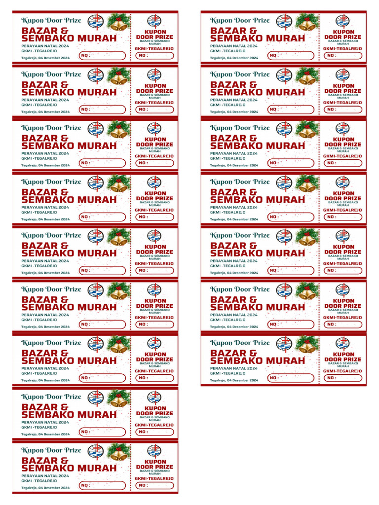 Kupon GKMI TEGAL REJO | PDF