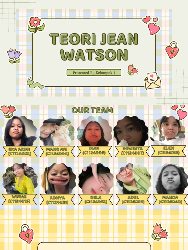 1A - KELOMPOK 1 - Tugas 6 - Falsafah Teori Keperawatan Jean Watson | PDF