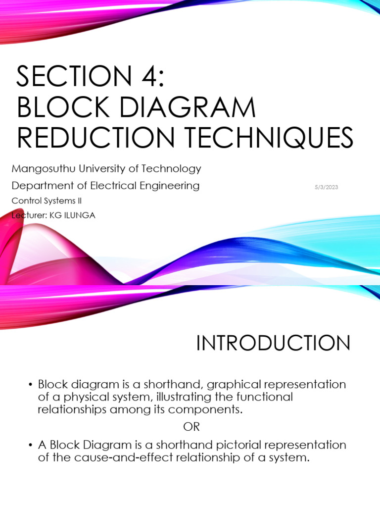 SECTION 4 REDUCTION OF MULTIPLE SUBSYSTEMS (Autosaved) | PDF | Damping | Feedback