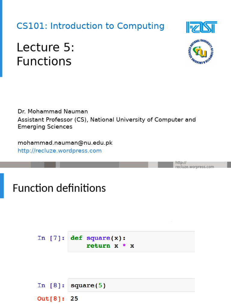 Cs101-Lec-05-F17 Fast | PDF | Computers