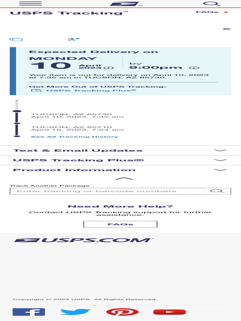 USPS Tracking® Results | PDF | Federal Government Of The United States ...