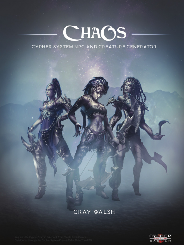 Chaos - Cypher System NPC and Creature Generator (2018) | PDF
