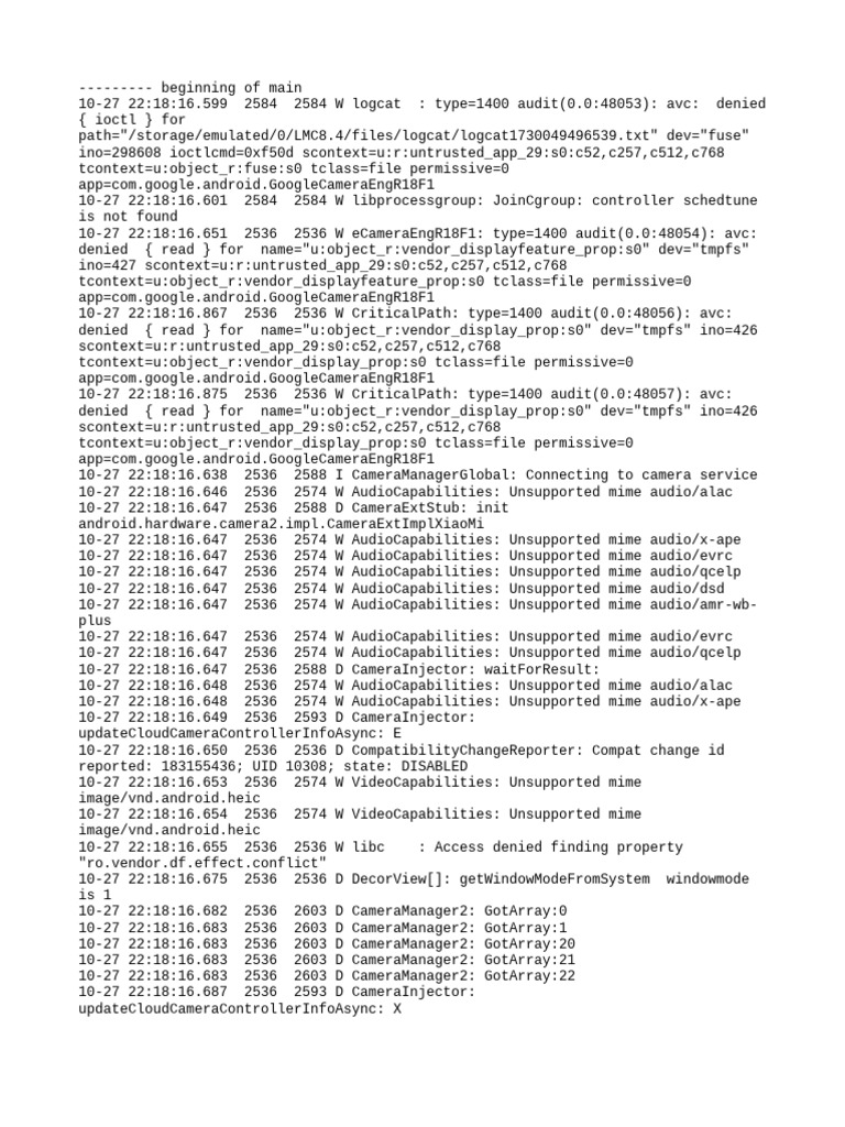 Log Cat 1730049496539 | PDF | Software | Computing