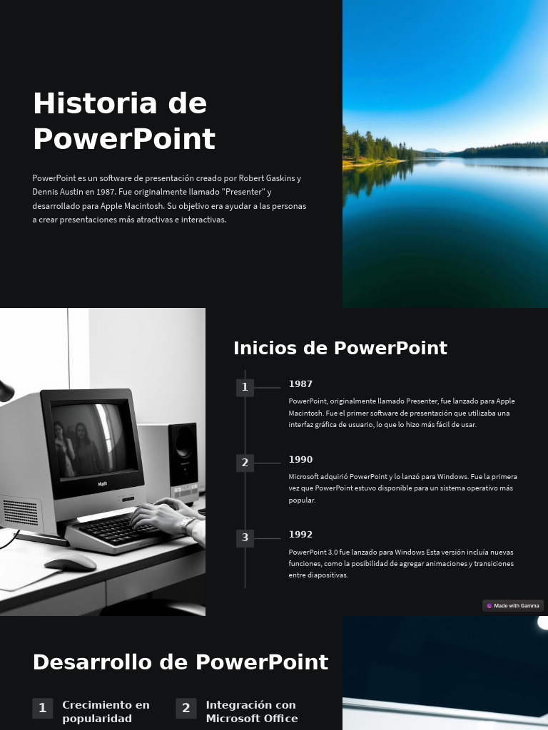 Historia de PowerPoint | PDF | Microsoft PowerPoint | Software de la ...