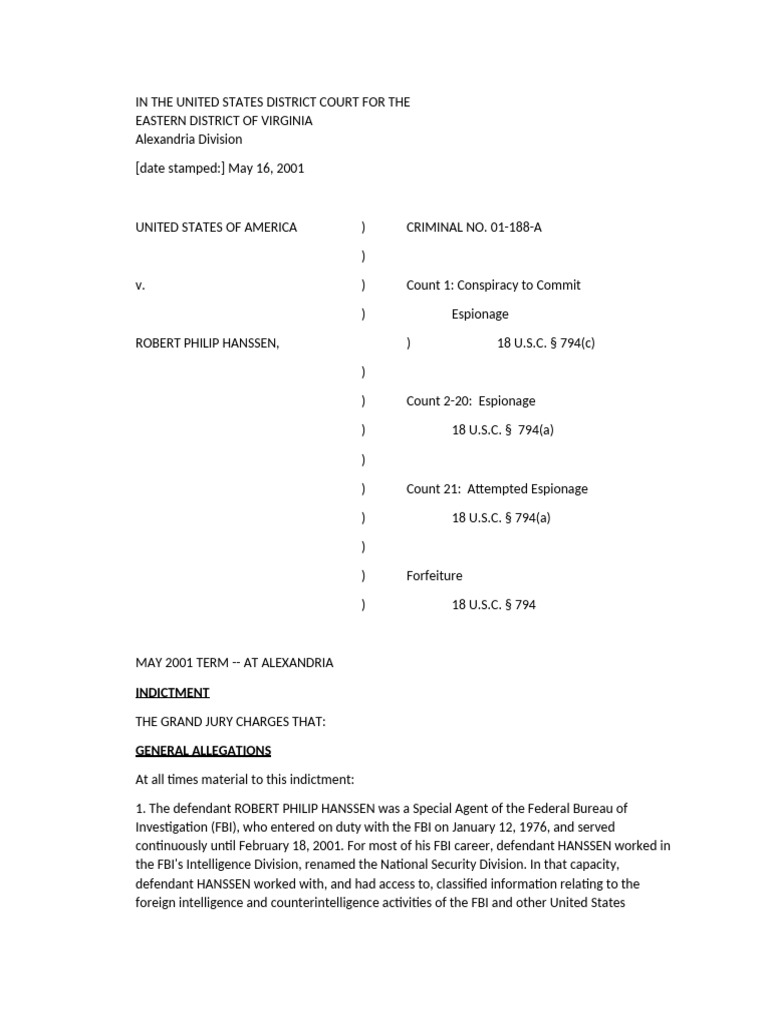 Espionage | PDF | Classified Information In The United States | KGB