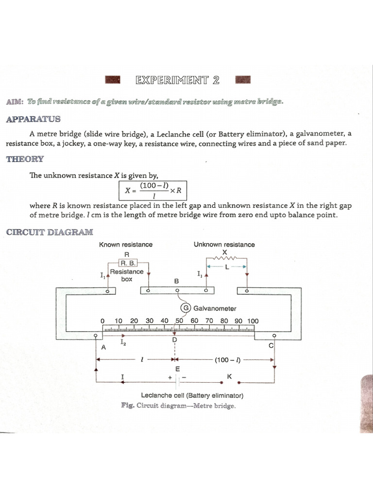 meter bridge | PDF