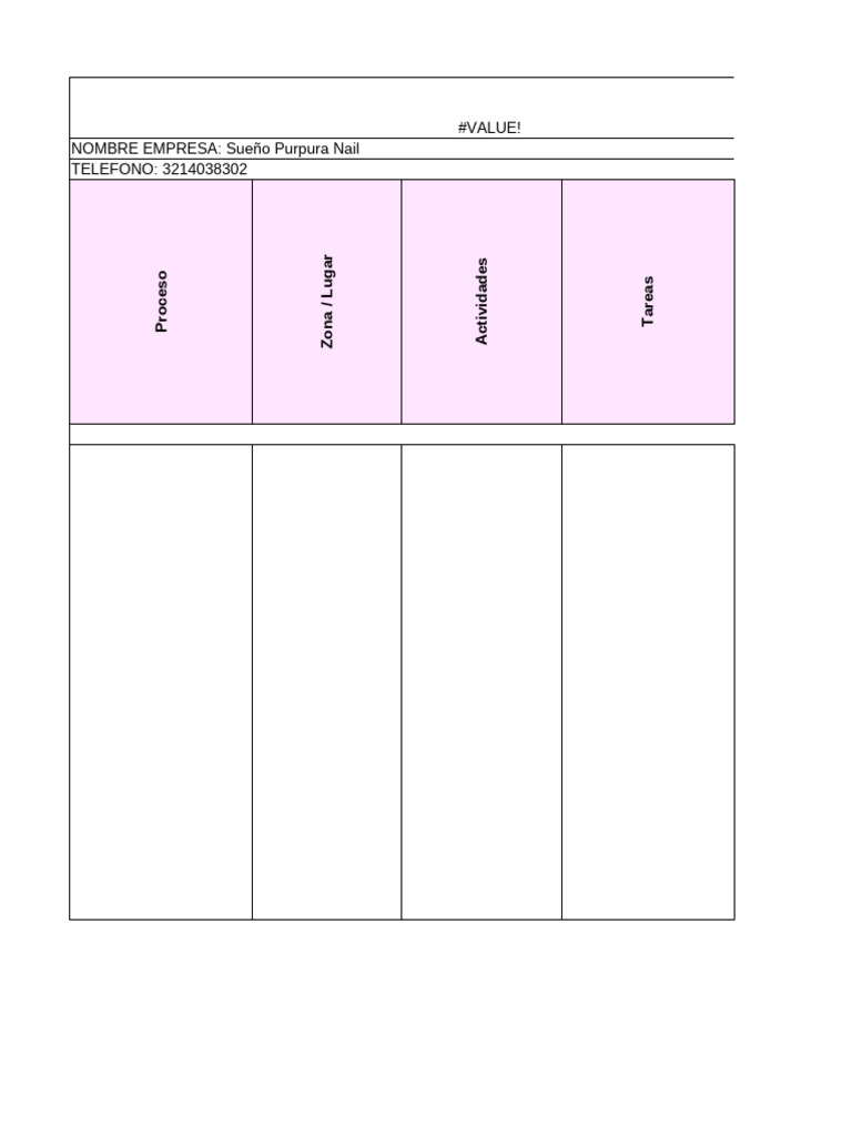 Matriz en Blanco para Evaluar | PDF