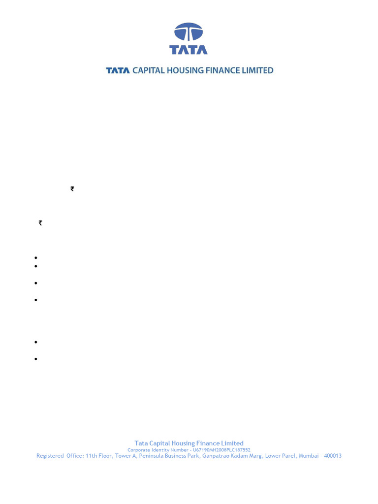 Sample E-Sanction Letter | PDF | Mortgages | Loans