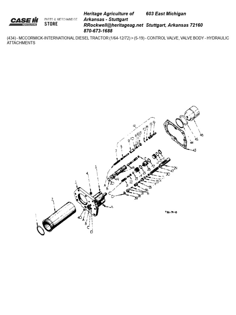 McCormick 434 Hydraulic Parts List | PDF | Valve | Piston