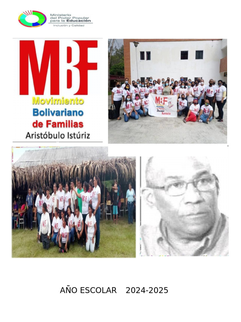MBFAI: Plan Escolar 2024-2025 | PDF | Educación primaria | Sociedad