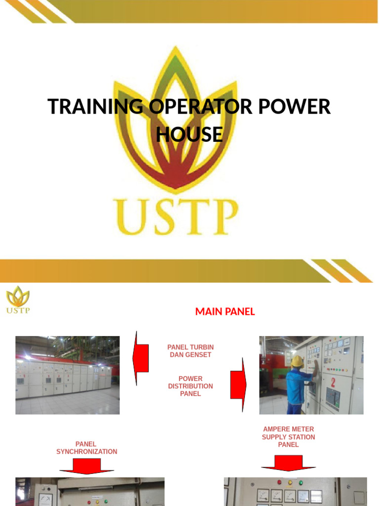 Template Presentasi USTP Modul TRAINING OPERATOR POWER HOUSE | PDF