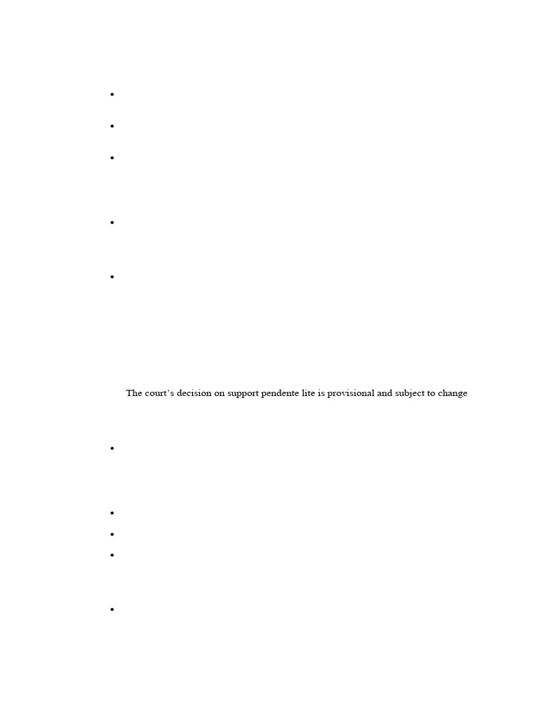 Bullet Notes Support Pendente Lite | PDF