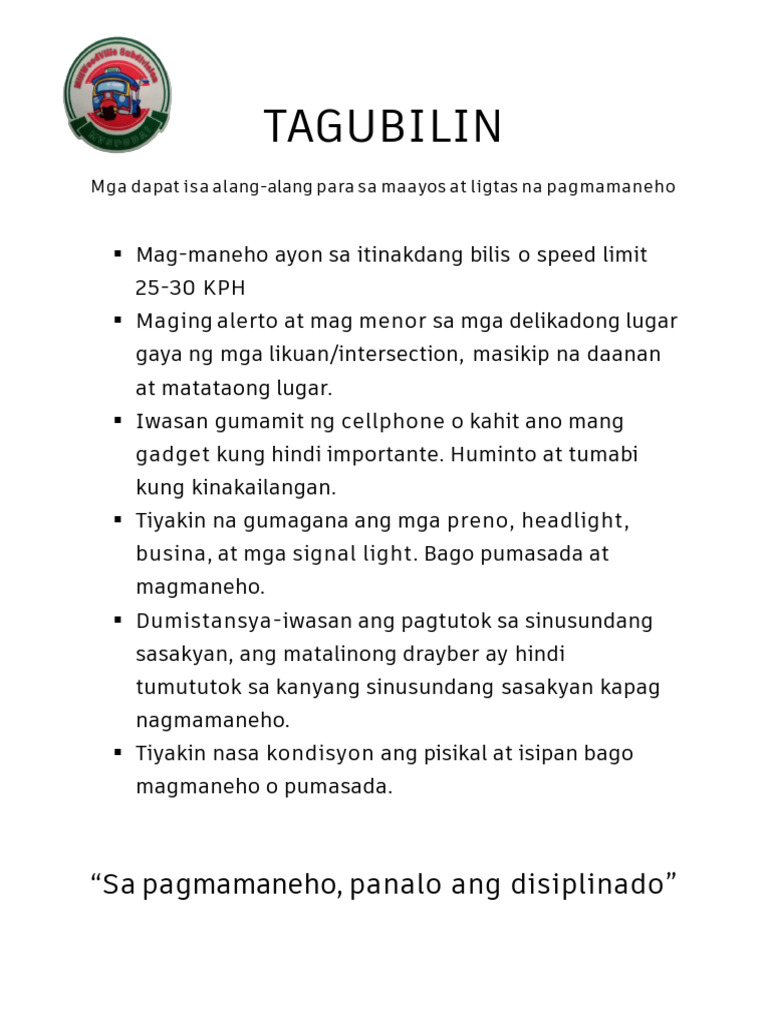 TAGUBILIN | PDF