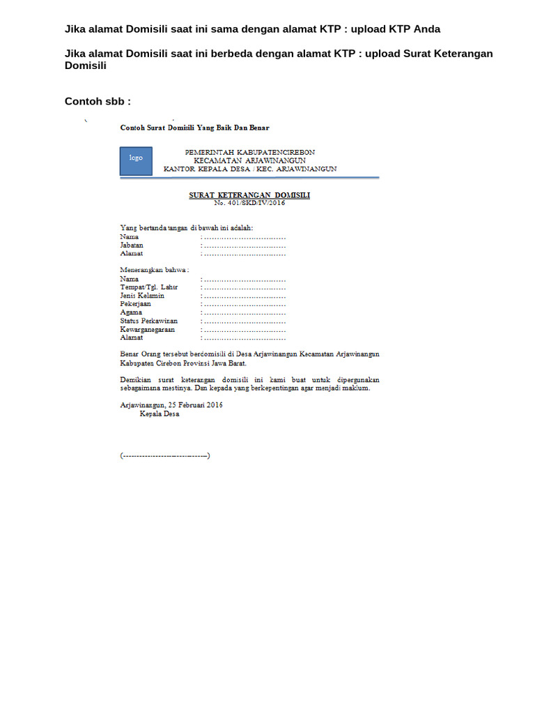 Surat Keterangan Domisili - 20240808 - 1549 | PDF