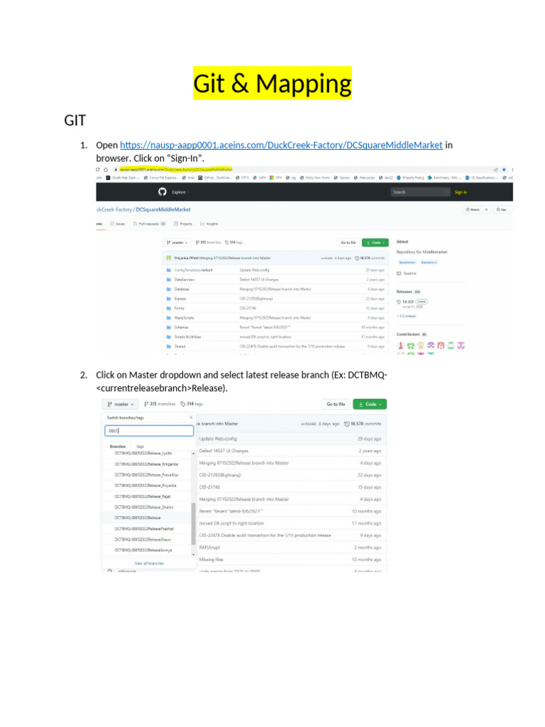 Step 2 - GIT, Merging and DB Setup | PDF | Data | Computing