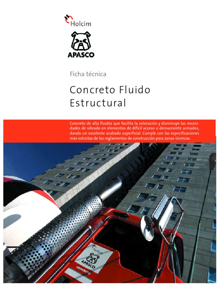 Concreto Fluido Estructural | PDF
