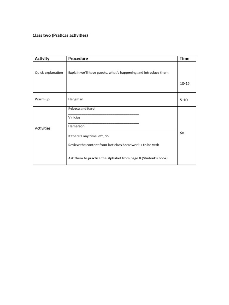 Class Two And Three Pdf