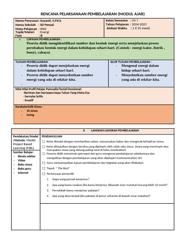 MA IPAS Bab 4 P1 Energi (Fixs) SDH Print | PDF