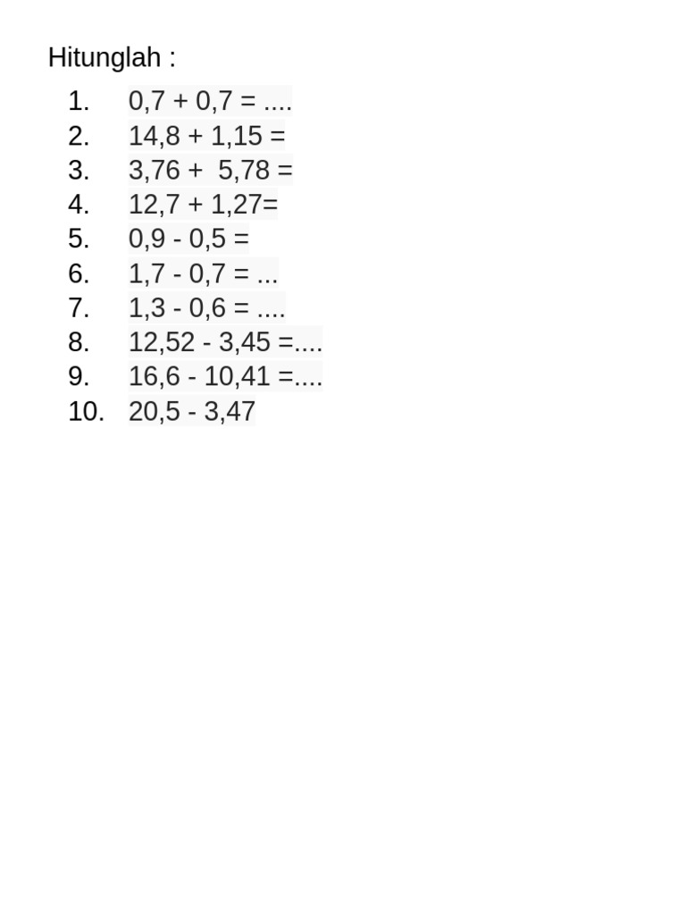 Soal Math Kelas | PDF | Teaching Methods & Materials | Computers