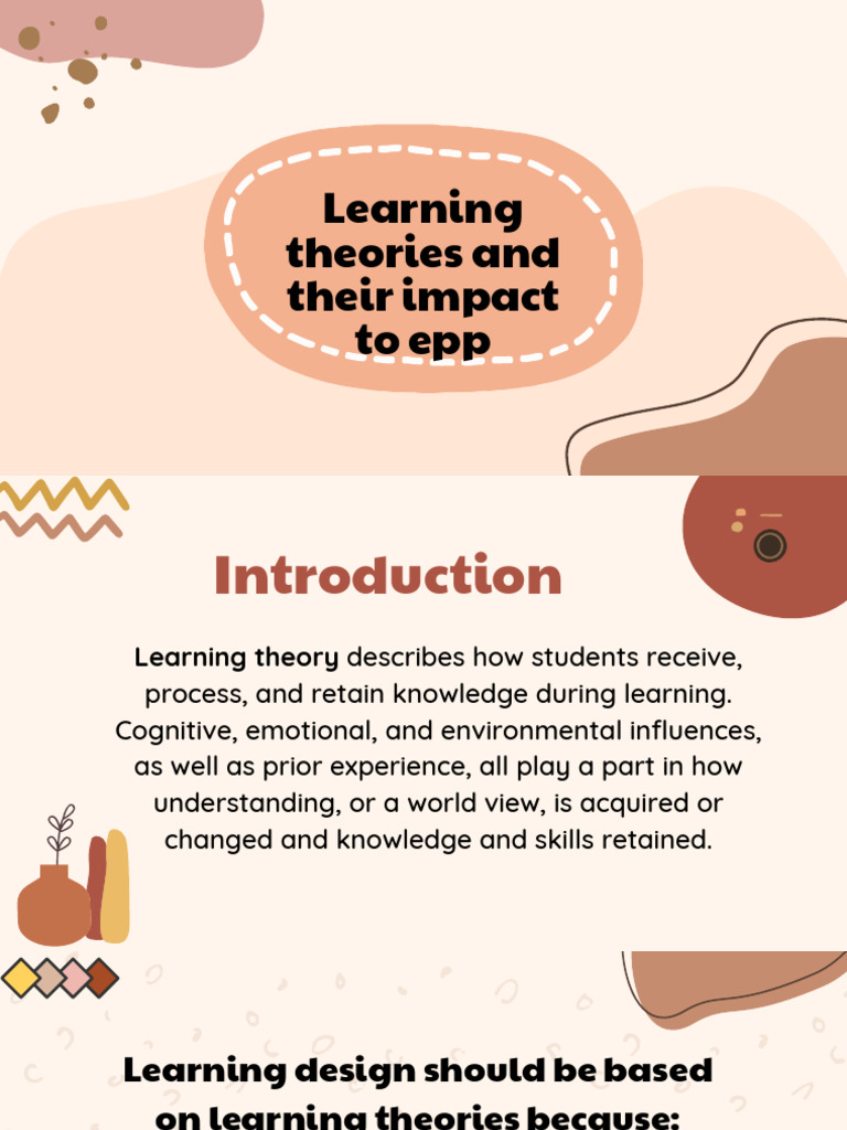 Learning Theories and Their Impact To Epp | PDF | Learning Theory (Education) | Learning