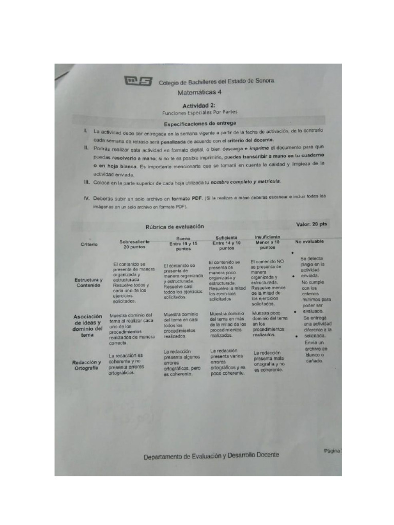 Act2 p2 Mat Completado | PDF