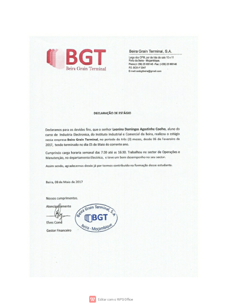 Beira Grain Terminal | PDF