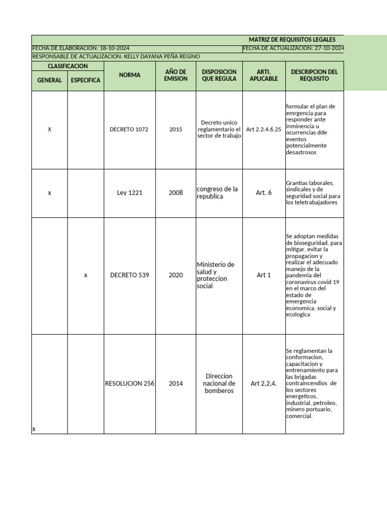 Formato - Matriz | PDF