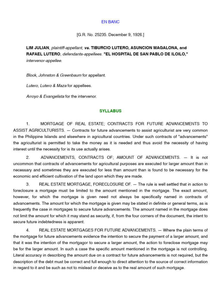 LIM vs. LUTERO | PDF | Mortgage Law | Mortgages