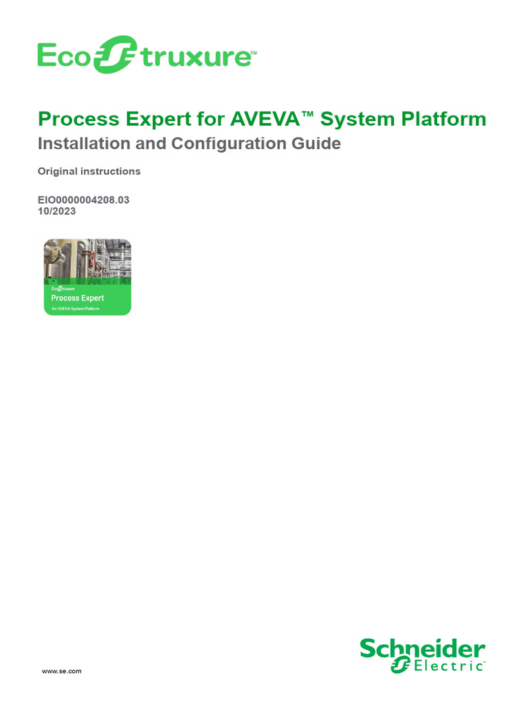 EcoStruxure Process Expert For ASP Installation and Configuration Guide - Eng - EIO0000004208.03 ...