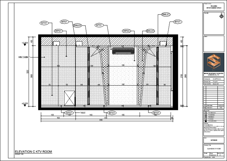 Elevation C KTV Room: Relaxing Entertainment Space | PDF