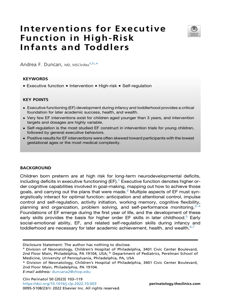 Interventions_for_Executive_Function_in_High_Risk_In_fan_ts_and | PDF | Executive Functions ...