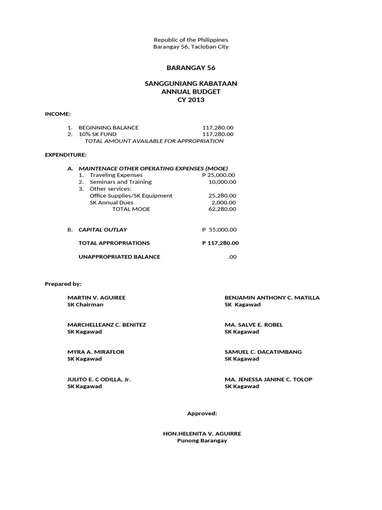 SK Annual Budget 2013 | PDF