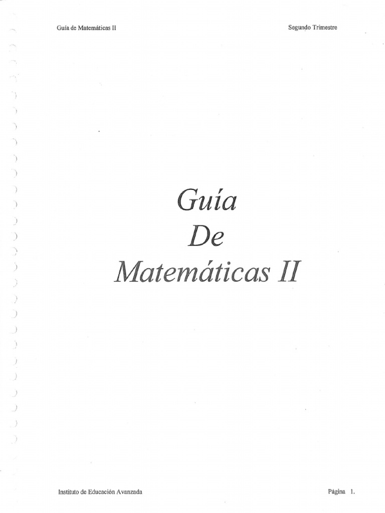 Matemáticas II | PDF