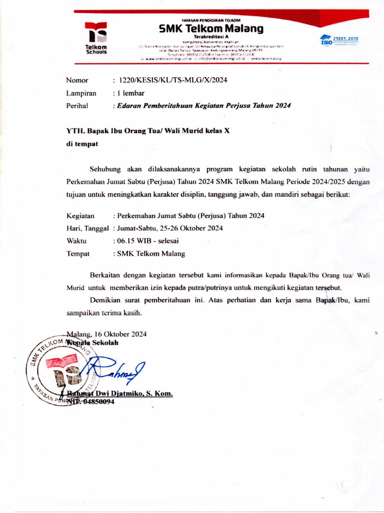 Surat Ijin Arya | PDF