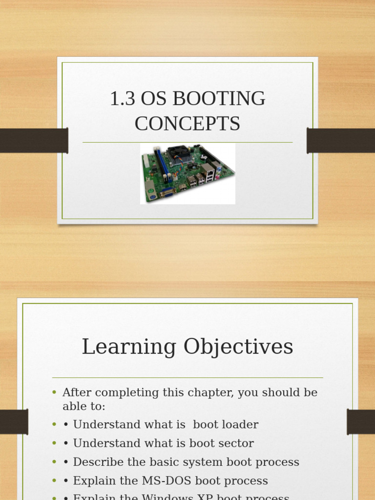 Topic 1.3 Os Booting Concept | PDF | Booting | Bios