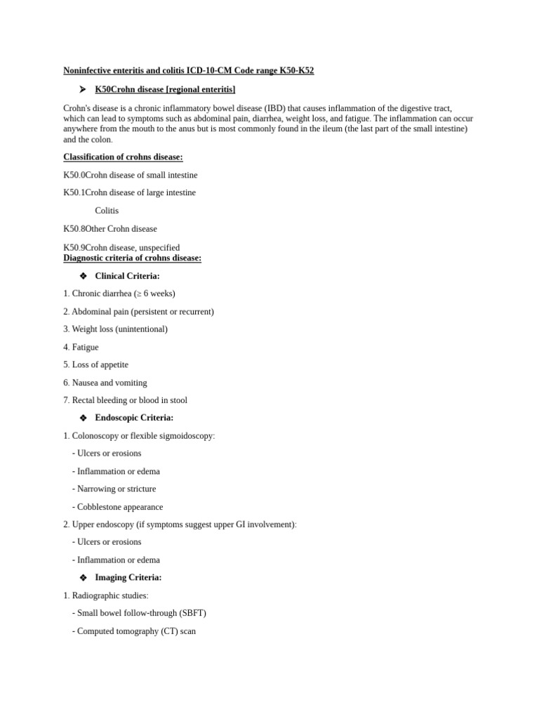 ICD-10 Codes for Enteritis and Colitis | PDF | Ulcerative Colitis ...