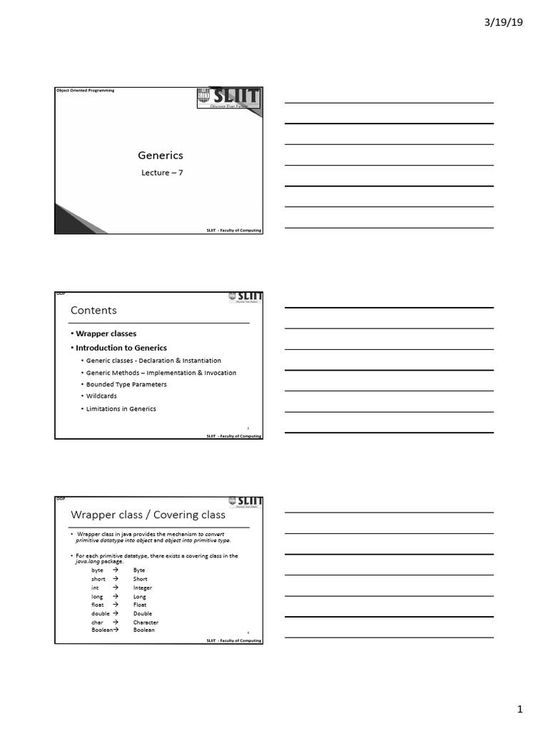Generics Handouts Pdf Class Computer Programming Parameter Computer Programming 9297
