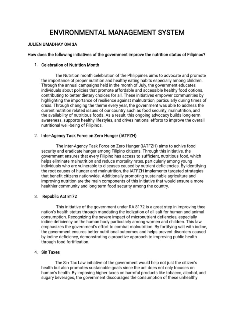 UMADHAY EMS ASSIGNMENT | PDF | Malnutrition | Nutrition