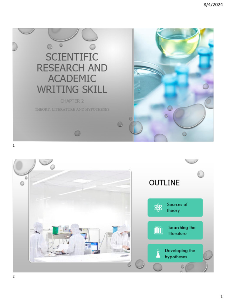 Slide ch2 | PDF | Hypothesis | Null Hypothesis
